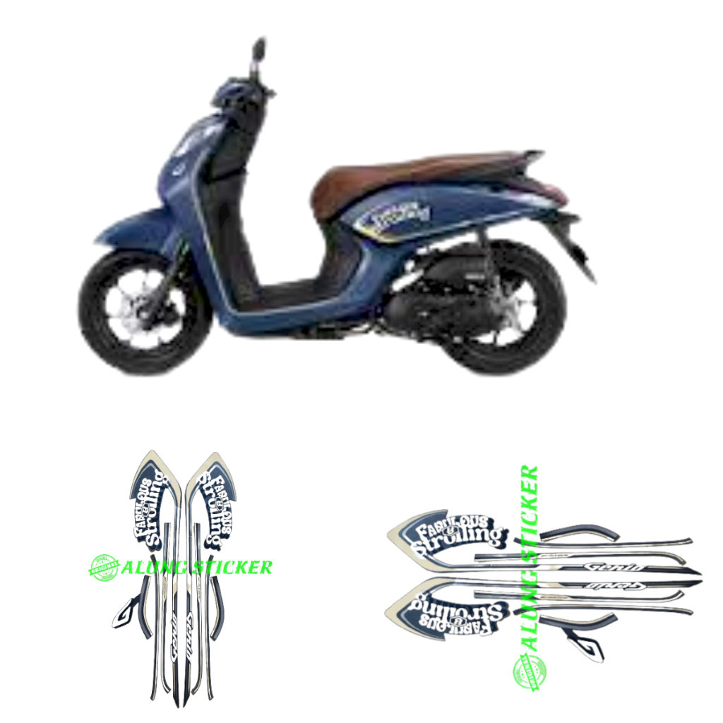 Jual STIKER STRIPING LIS LES BODY MOTOR HONDA GENIO 110 TAHUN 2023 ...