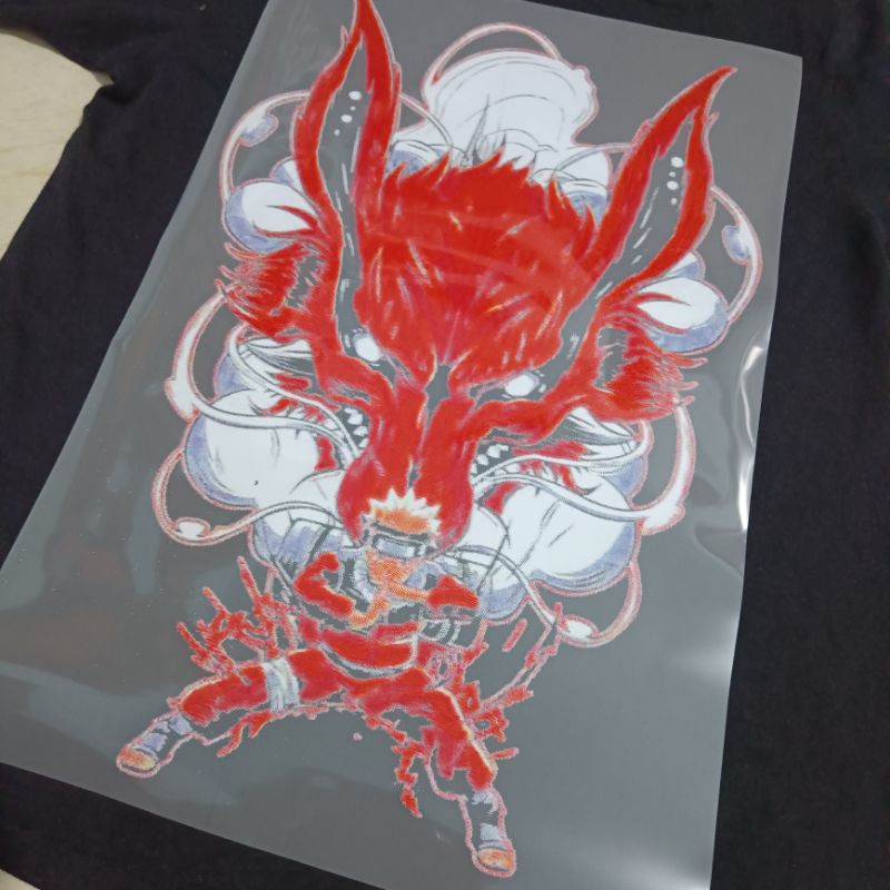 Jual SABLON DTF ANIME NARUTO KYUBI SABLON RASTER DTF | Shopee Indonesia