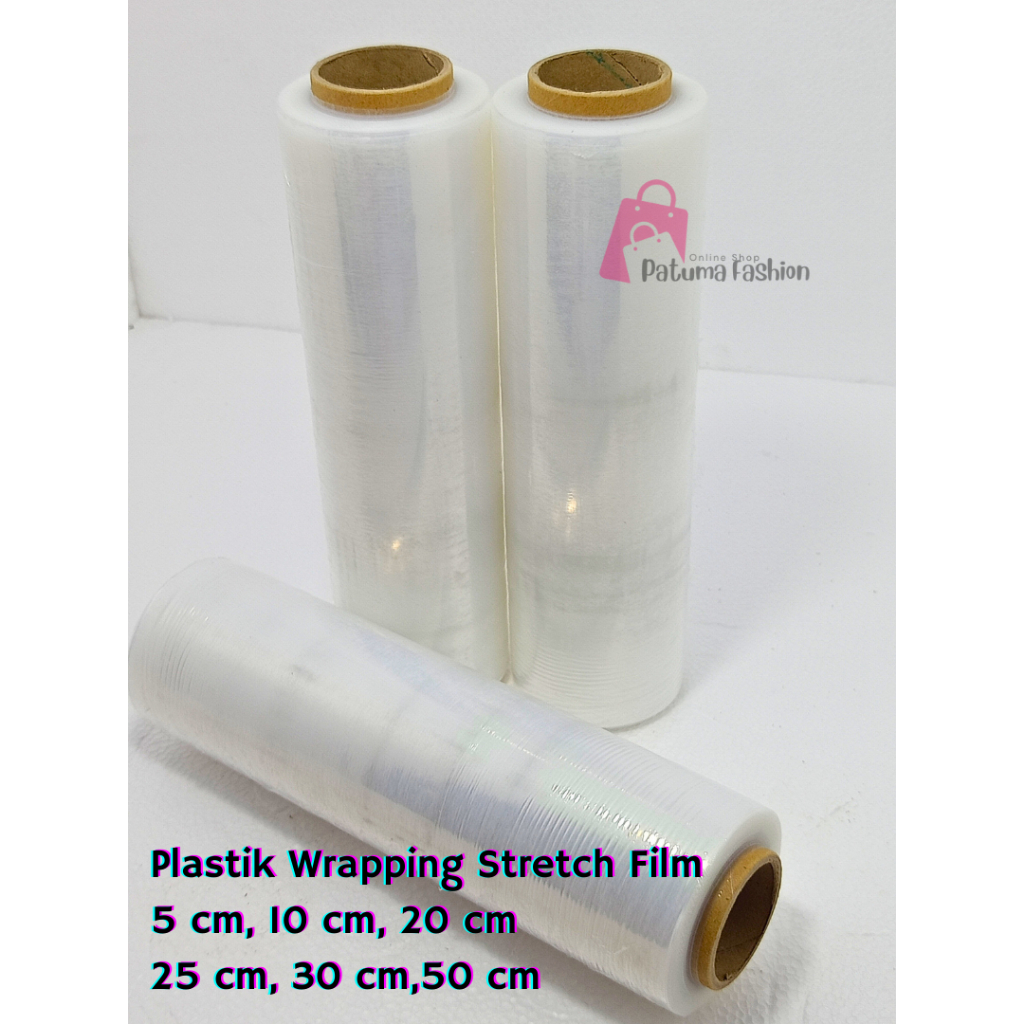 Jual Plastik Wrapping Stretch Film Reping Plastik Wrap Bening Isi 200 ...