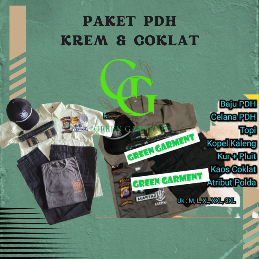 Jual PAKET Seragam Satpam PDH KREM Terbaru 2023 Baju Security Terbaru Setelan PDH Security ...