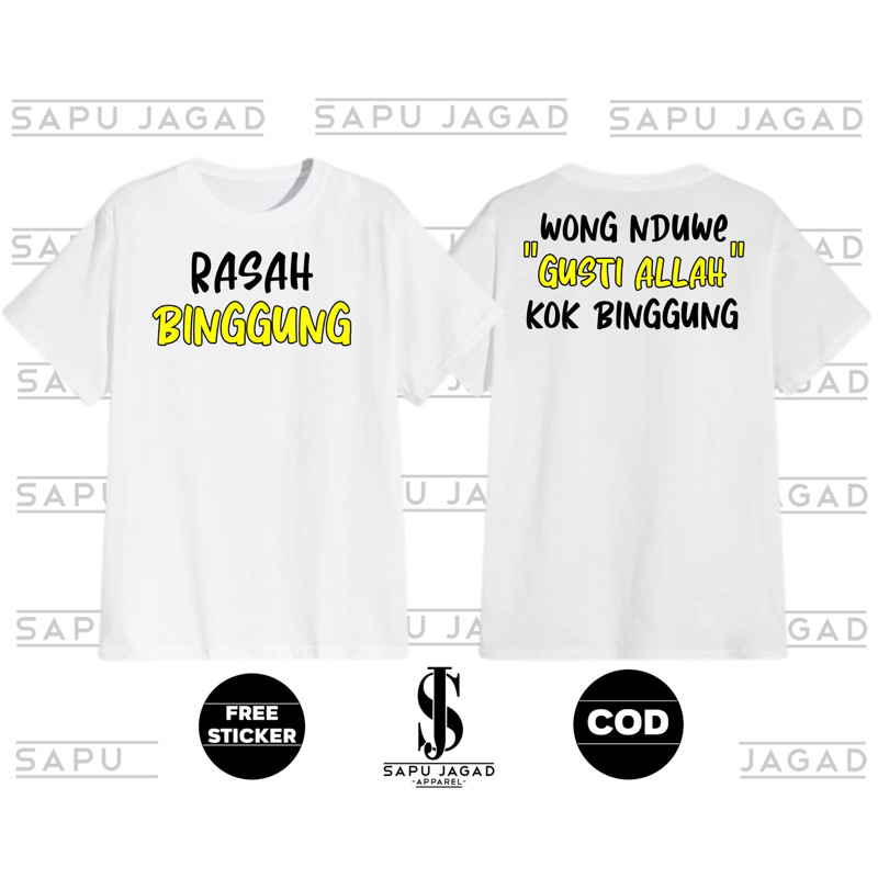 Jual KAOS RASAH BINGUNG/ KAOS KATA KATA WONG NDUWE GUSTI ALLAH NGOPO ... Jual KAOS RASAH BINGUNG/ KAOS KATA KATA WONG NDUWE GUSTI ALLAH NGOPO ...