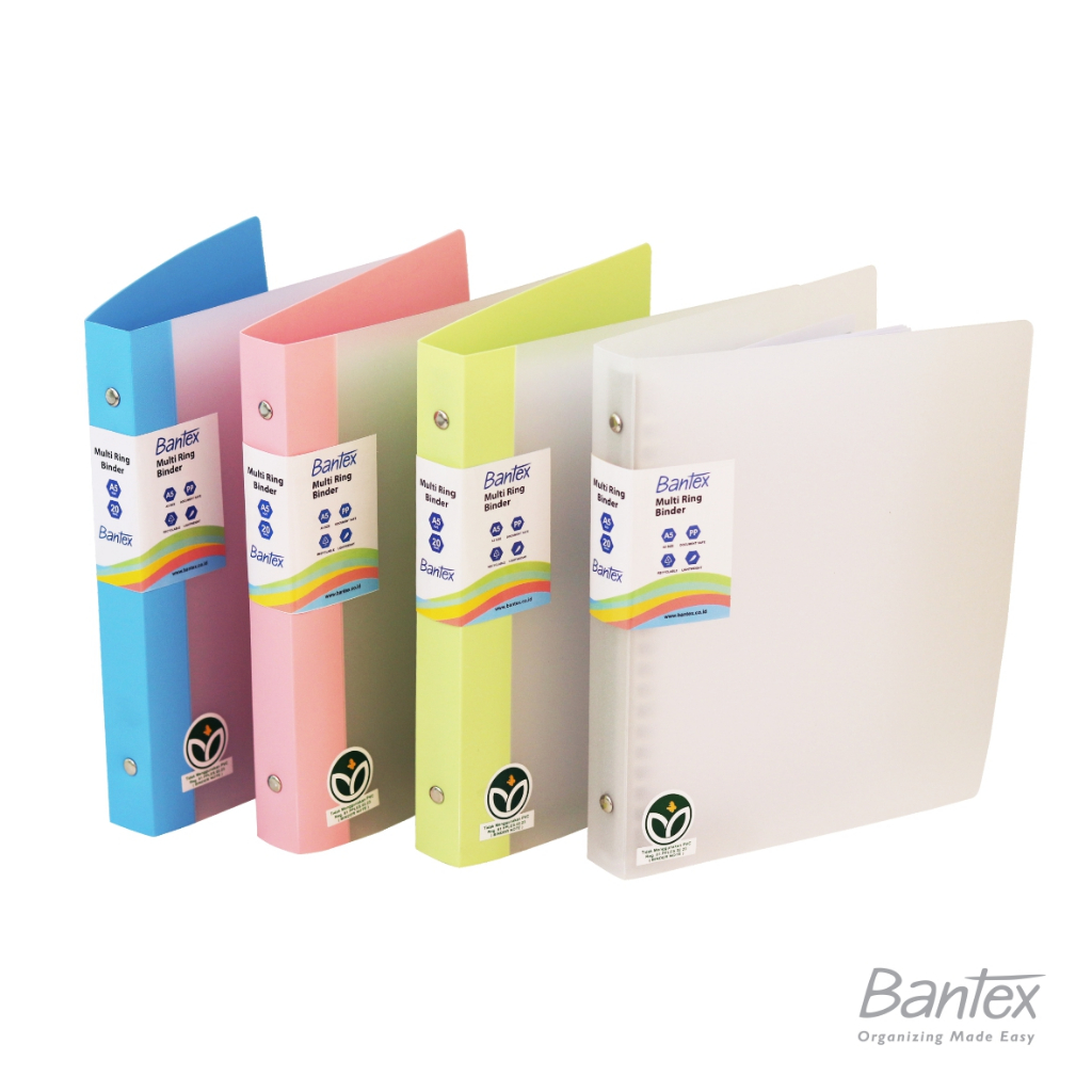 Jual Bantex Bi-Colour New Trendy Multi Ring Binder A5 20 Ring - 3524 ...