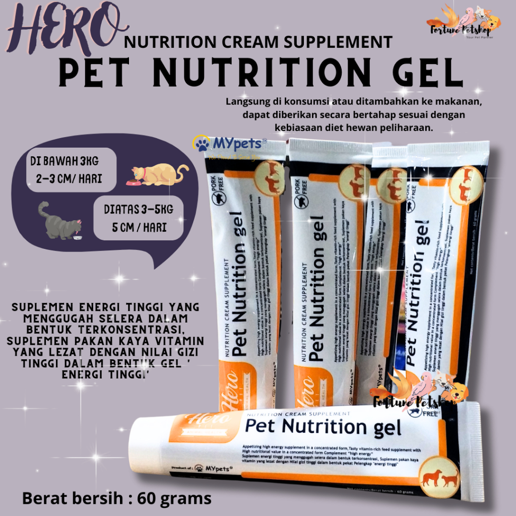 Jual NUTRI PET NUTRITION PLUS GEL 120GR /NUTRI PET NUTRITION PLUS GEL 60GR SUPLEMEN HEWAN ...