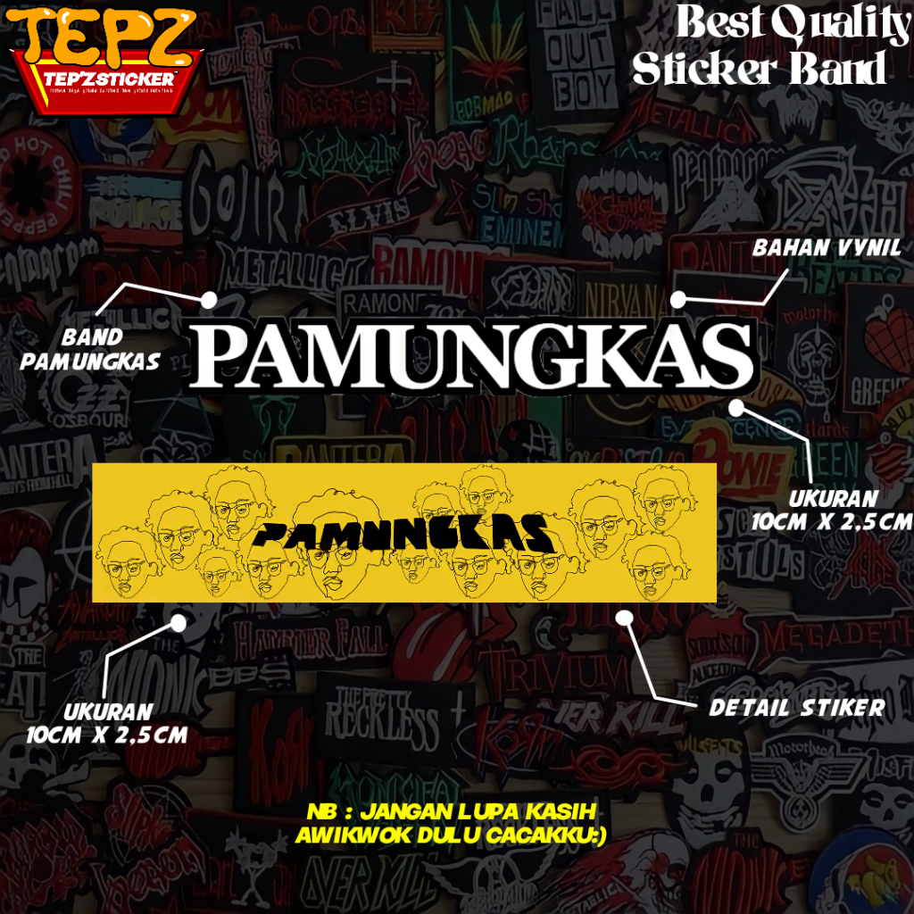Jual STIKER STICKER (BAND INDIE PAMUNGKAS) STIKER BAND|STIKER METAL ...