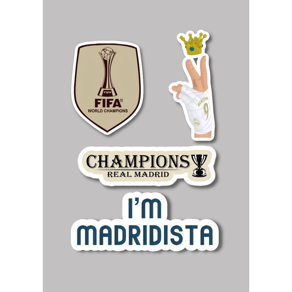 Jual STIKER STICKER AESTHETIC MURAH 20 PCS STICKER REAL MADRID LOS ...