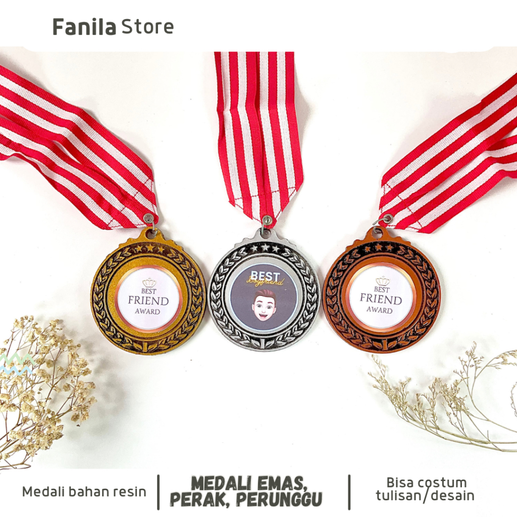 Jual Medali emas perak perunggu/ Medali kejuaraan/ Medali Resin ...