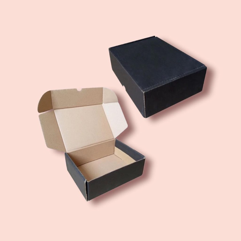 Jual Box Hitam Polos 24x19x8 cm dan 24x24x7 cm Kotak Kardus Hadiah ...
