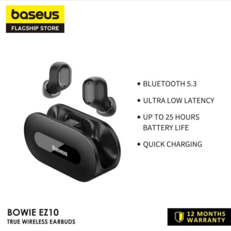Jual BASEUS BOWIE EZ10 TRUE WIRELESS EAPRHONES TWS MINI EARBUDS ...