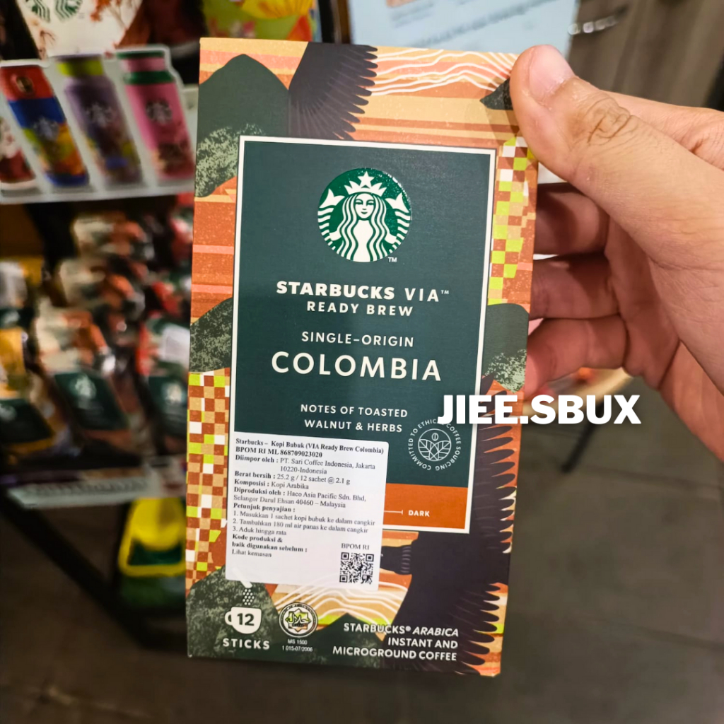 Jual Starbucks VIA Colombia 12 Sticks Instant Coffee | Shopee Indonesia