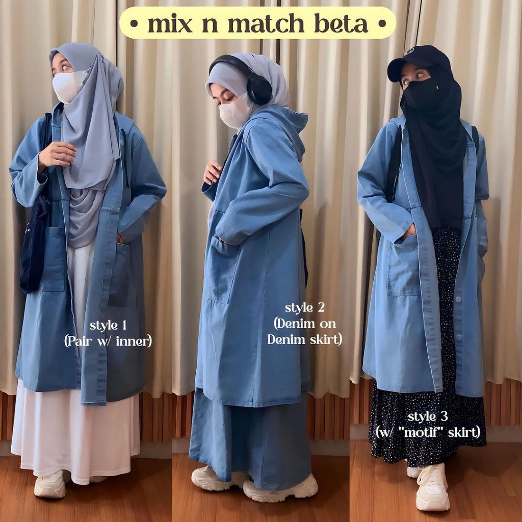 Jual LONG DENIM BETA BY ARUNA OUTFIT | Shopee Indonesia