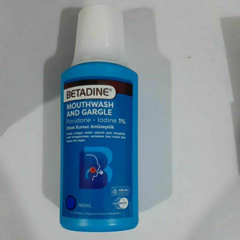 Jual Betadine Mouthwash and Gargle 190 ml Obat Kumur Antiseptik | Shopee Indonesia