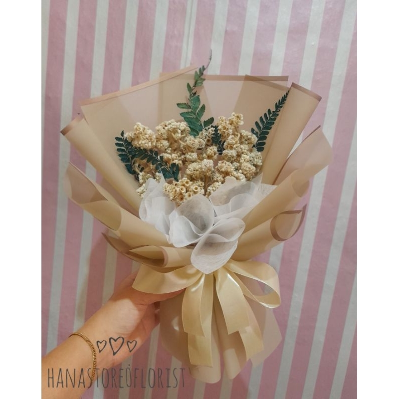 Jual BUKET BUNGA EDELWEIS / BUKET BUNGA KERING | Shopee Indonesia