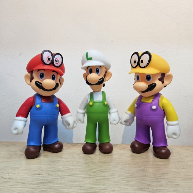 Jual Koleksi Pajangan Figure Super Mario Bros Mario dan Luigi | Shopee ...