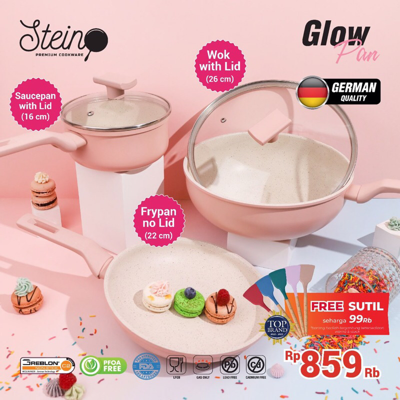 Jual (FREE SPATULA CHOCO STEIN + BUBBLEWRAP DOUBLE) Stein Steincookware ...