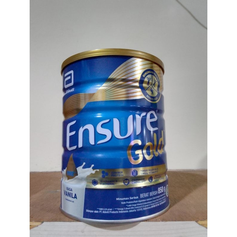 Jual Ensure Gold Vanila 850g | Shopee Indonesia
