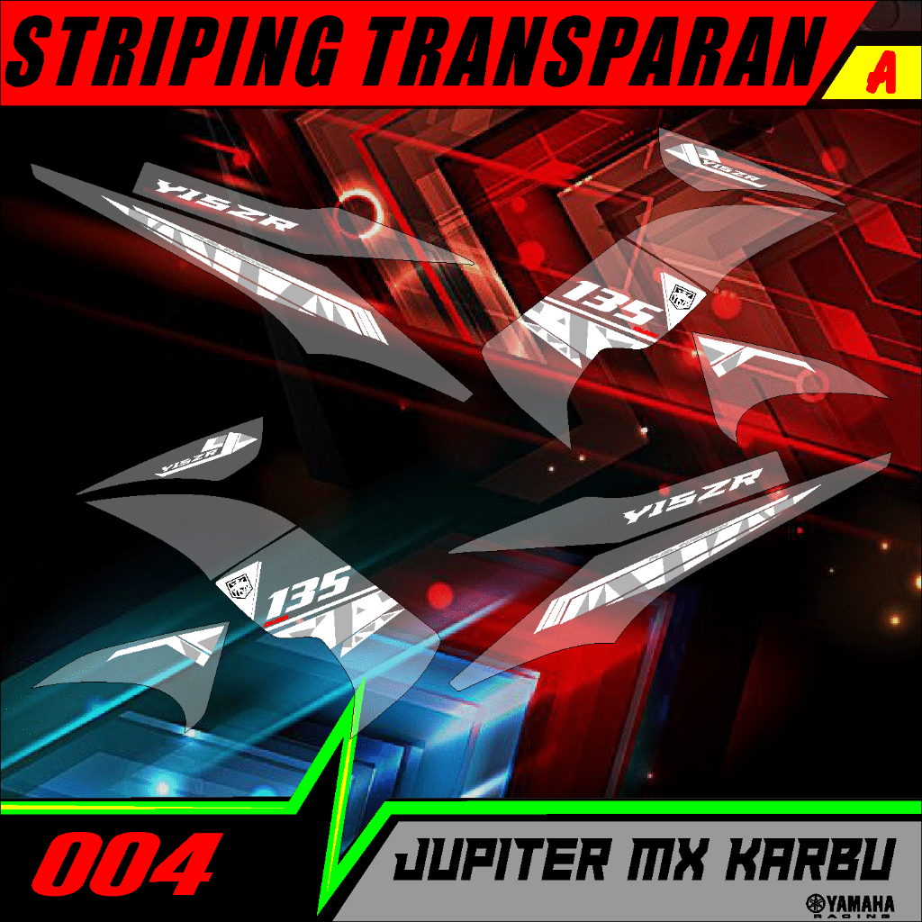 Jual STRIPING TRANSPARAN MX OLD STICKER JUPITER MX LAMA PRO 04 | Shopee ...