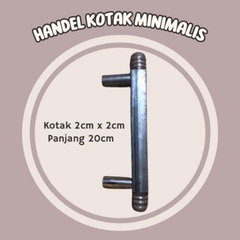 Jual handel pegangan gagang pintu pagar model kotak minimalis besi ...