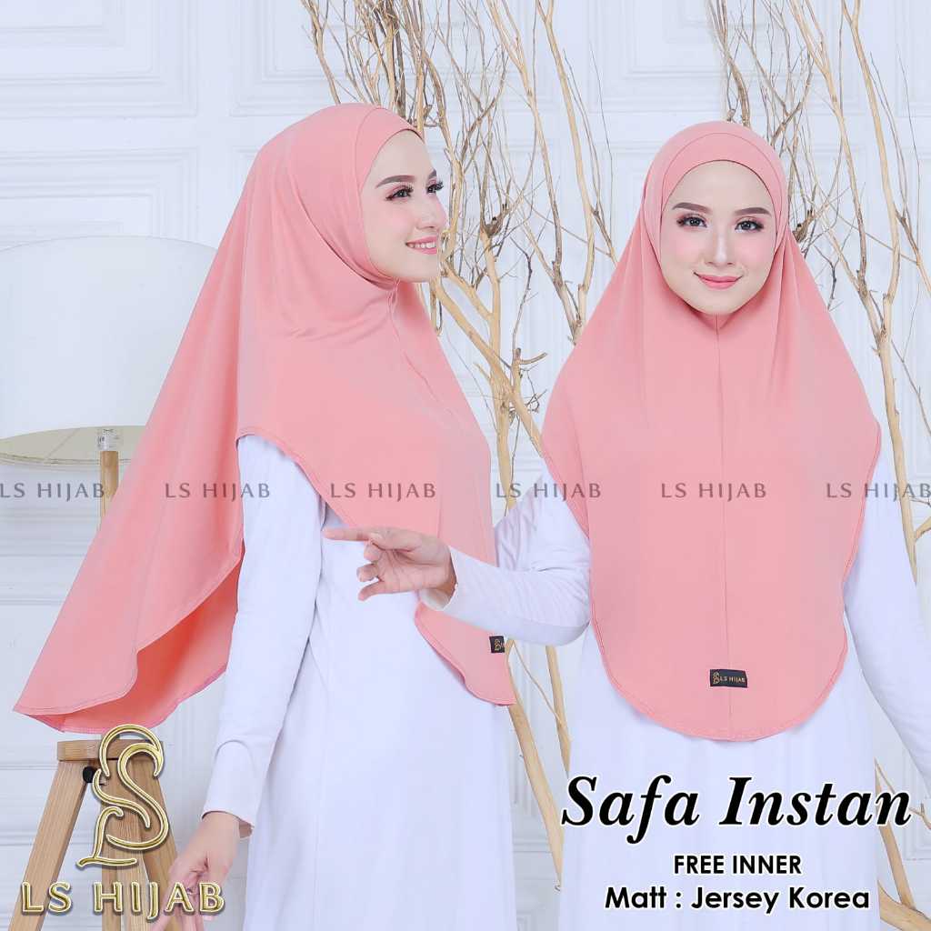 Jual Jilbab Safa Instan free Inner by Ls Hijab | Shopee Indonesia
