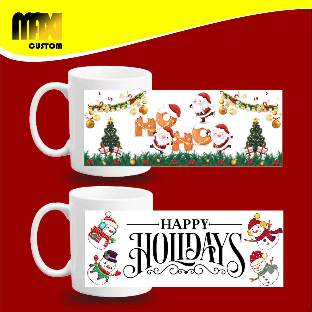 Jual MUG CHRISTMAS / MUG NATAL / MUG KEREN / Gelas Standar Desain NATAL ...