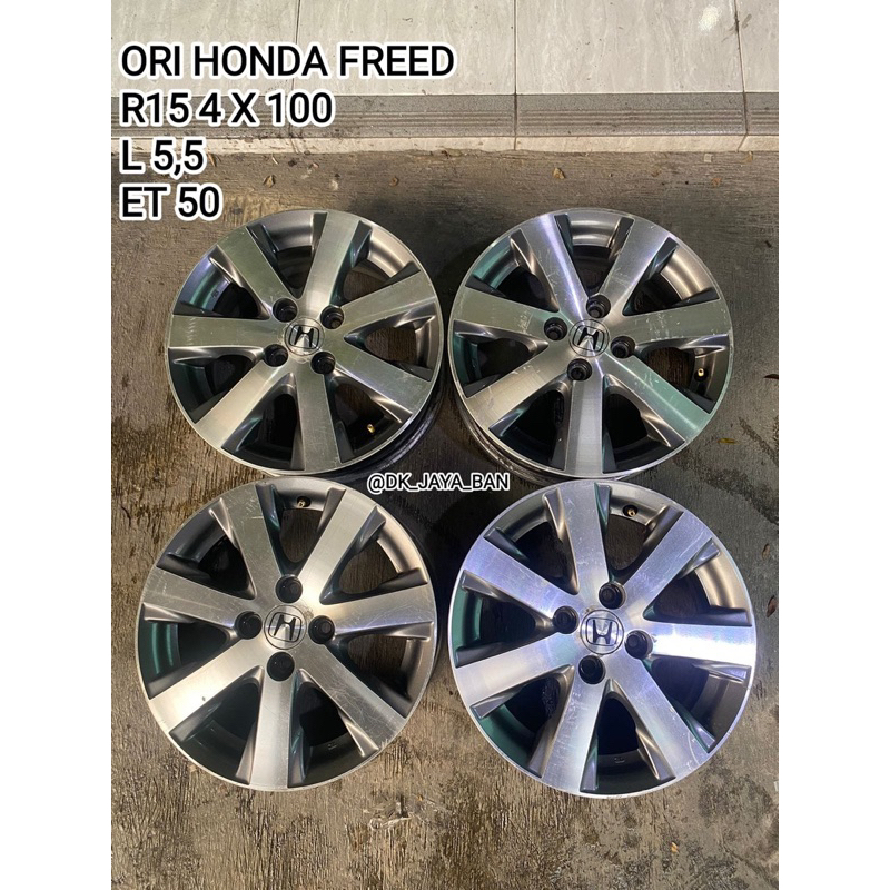 Jual velg ori honda freed r15 4x100 (4pcs) | Shopee Indonesia