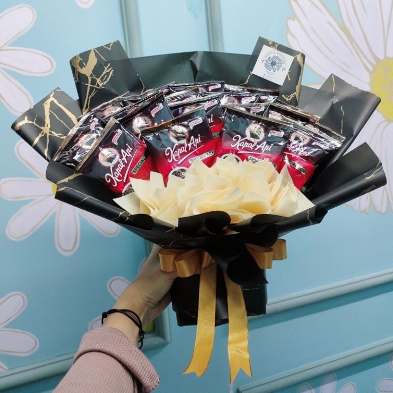 Jual Bouquet Kopi Kapal Api | Bucket Untuk Cowok | Shopee Indonesia