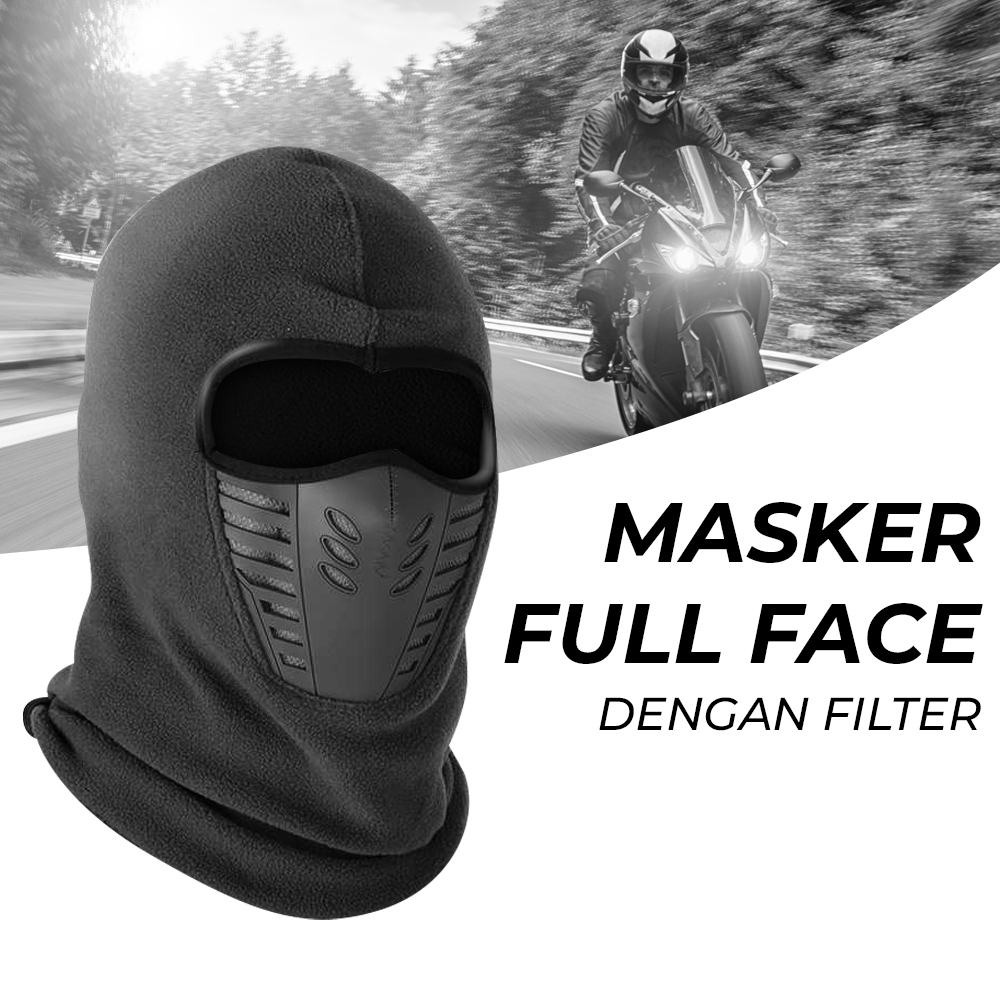 Jual Masker Ninja Motor dan Sepeda Full Face dengan Filter | Shopee ...
