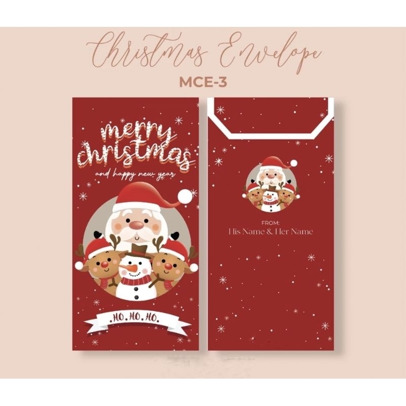 Jual Angpao Natal Amplop Custom | Shopee Indonesia