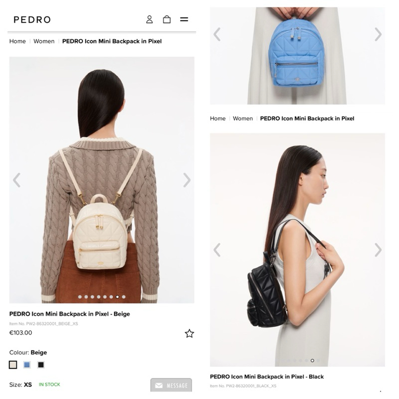 Jual PEDRO ICON MINI BACKPACK IN PIXEL | Shopee Indonesia
