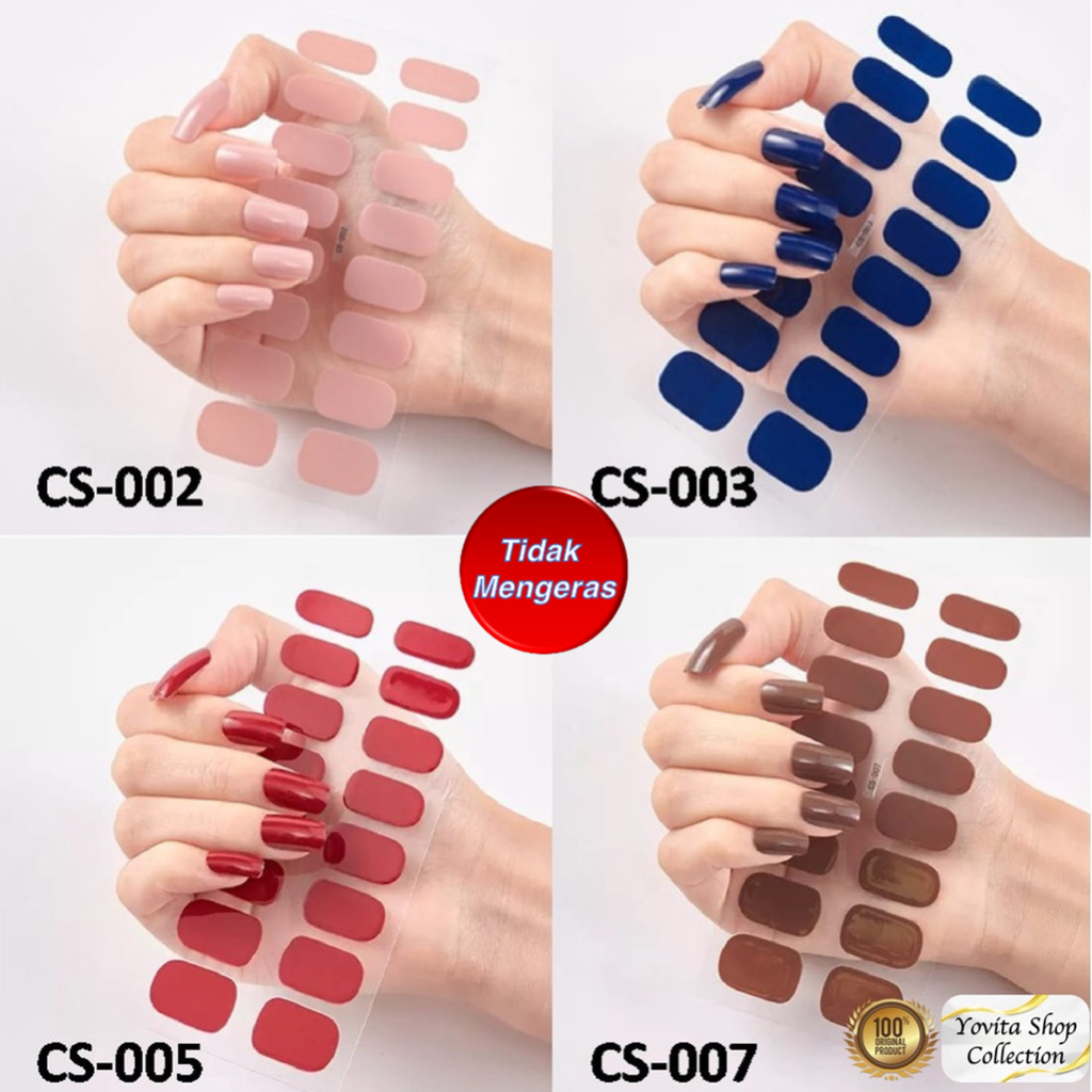 Jual 16Pcs/Stiker Kuku Murah / Sticker Kuku / Nail Art Sticker / Nail ...