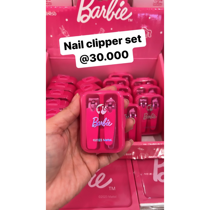 Jual Jepitan Kuku set Barbie | Nail Clipper Set | miniso x barbie ...