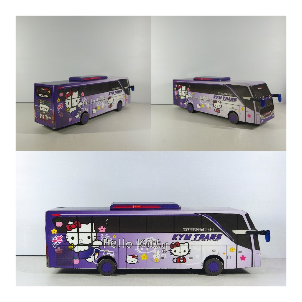 Jual Miniatur Bus KYM Trans Hello Kitty Ungu Jetbus 2 | Shopee Indonesia