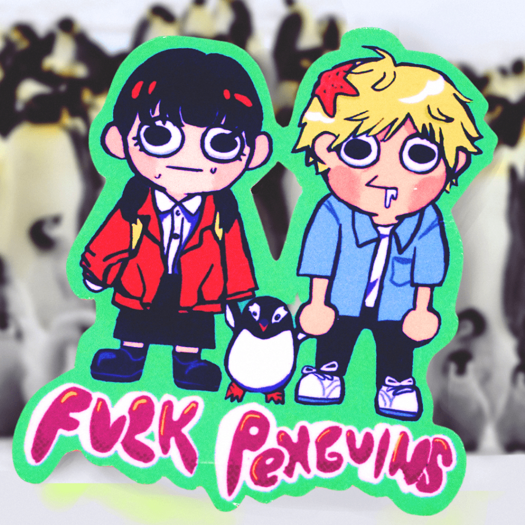 Jual Denji X Asa Aquarium Retard! Sticker Chainsawman | Shopee Indonesia