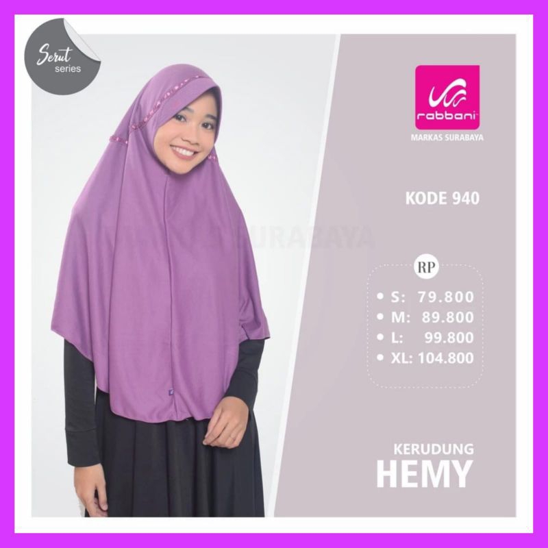 Jual Jilban Rabbani Hemy (serut pita bando) Warna Warni (2) | Shopee ...