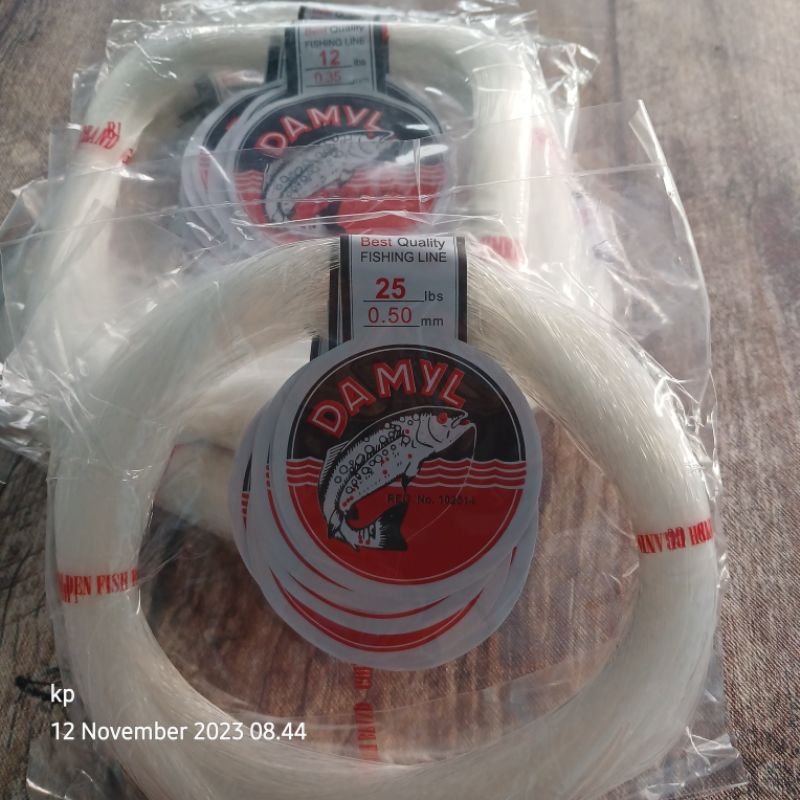 Jual senar Damyl 4lb - 35lb warna putih 300mtr | Shopee Indonesia