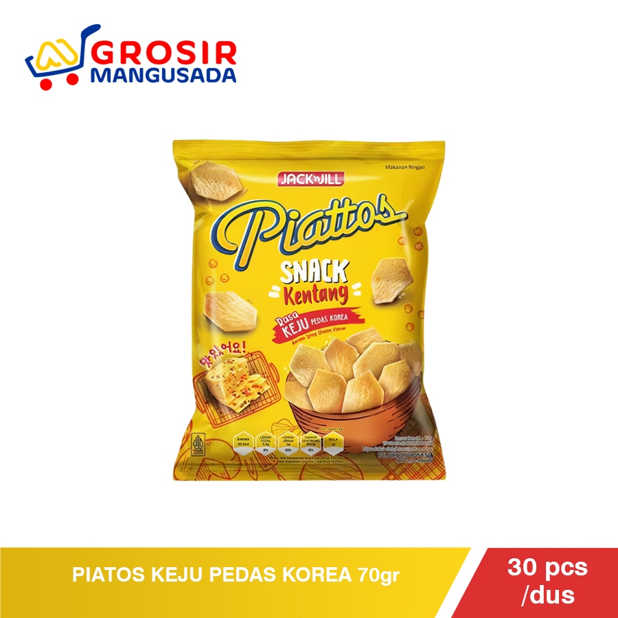 Jual Piattos Snack Kentang Rasa Keju Pedas Korea 70gr Harga Grosir 6 ...