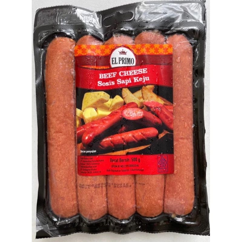 Jual El Primo Beef Cheese Sausage | SOSIS SAPI KEJU VIRAL | Berat ...