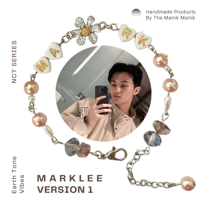 Jual Beads Bracelet inspired by NCT Mark Version| Gelang Manik-Manik ...