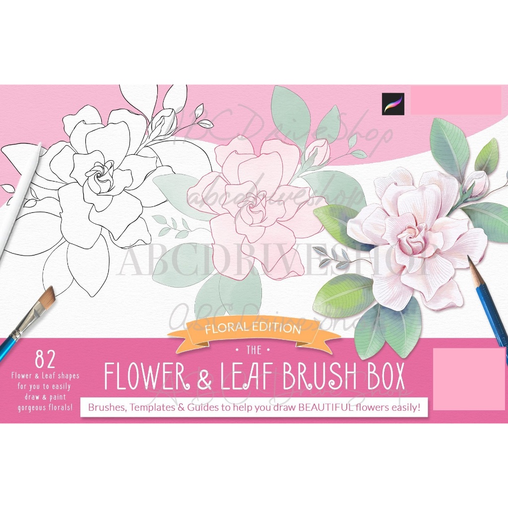 Jual Procreate Brush - The Flower & Leaf Brush Box | Shopee Indonesia