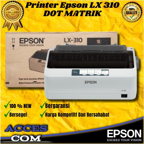 Jual Printer Epson Dot Matrix LX310 LX-310 LX 310 Bergaransi Terbaru ...