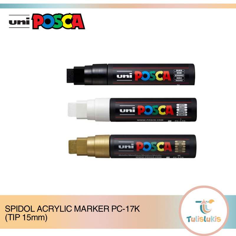 Jual Spidol Uni Posca Marker PC 17k (lebar 15mm) | Shopee Indonesia