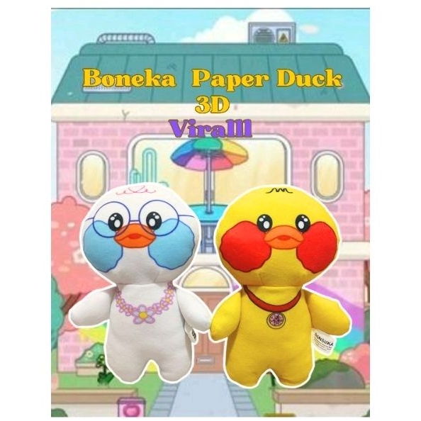 Jual boneka printing 3d boneka paper duck bebek lucu rumahan ...