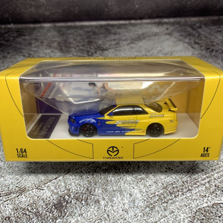 Jual Time Micro Nissan GTR Skyline R34 Spoon Open Hood with Figure ...