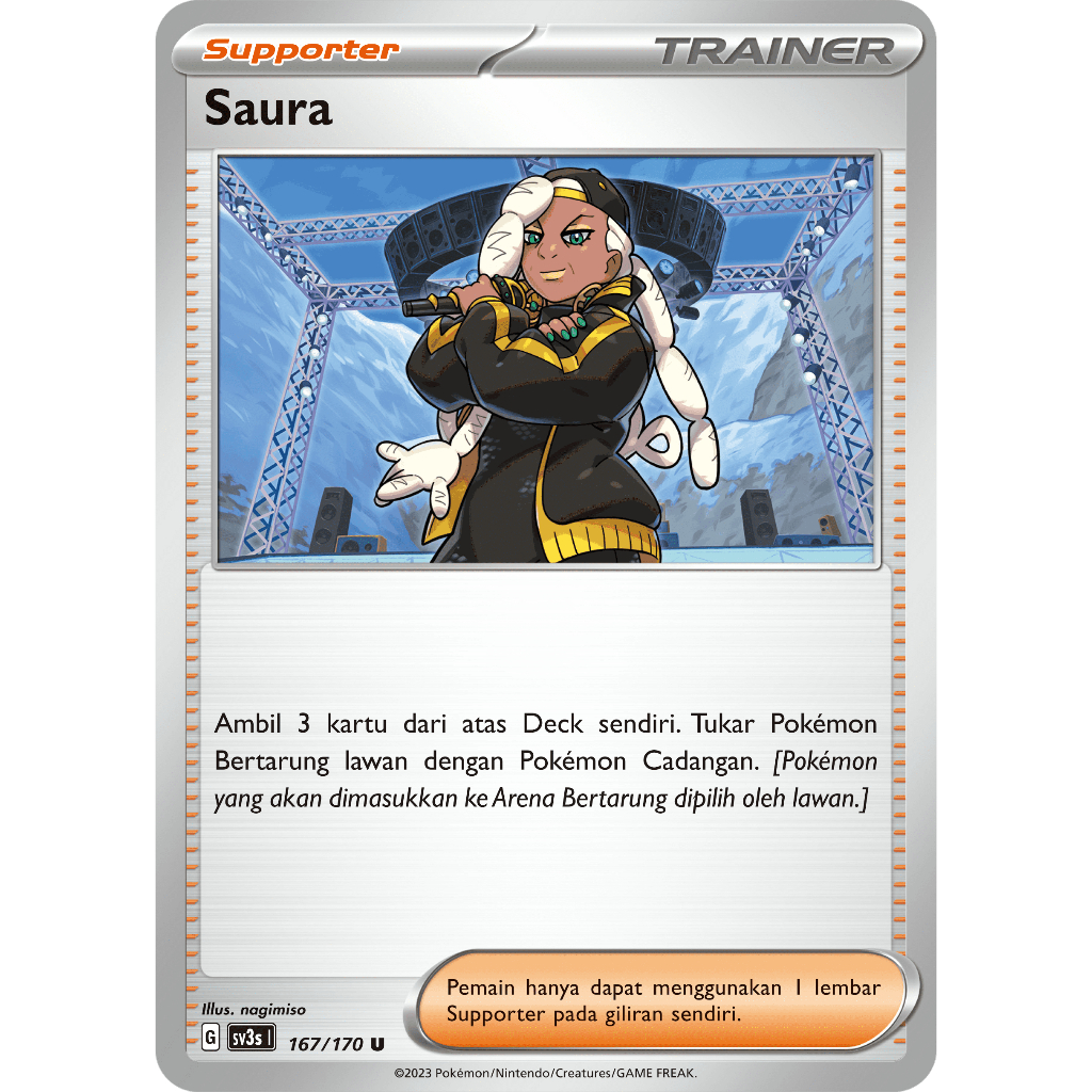 Jual POKEMON TCG INDONESIA SAURA SV3S 167/170 | Shopee Indonesia