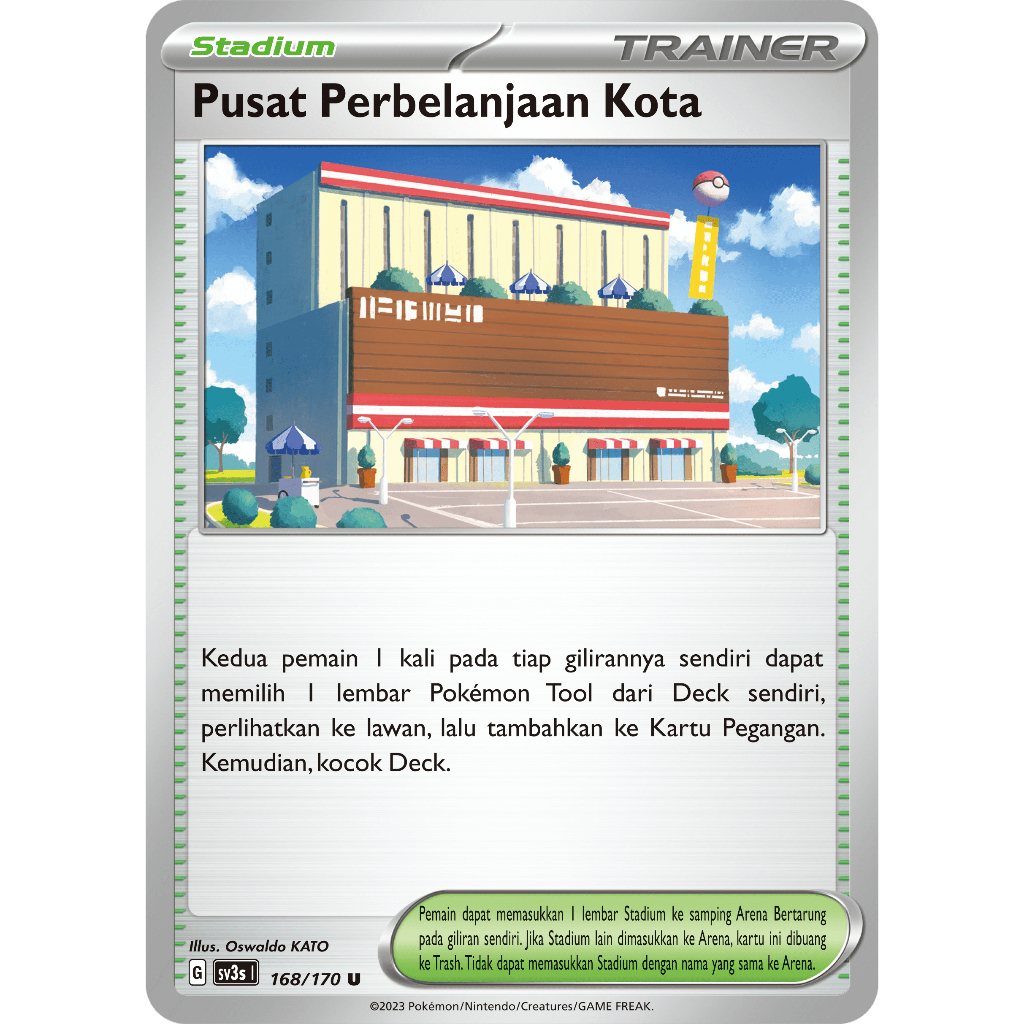 Jual POKEMON TCG INDONESIA PUSAT PERBELANJAAN KOTA SV3S 168/170 | Shopee Indonesia