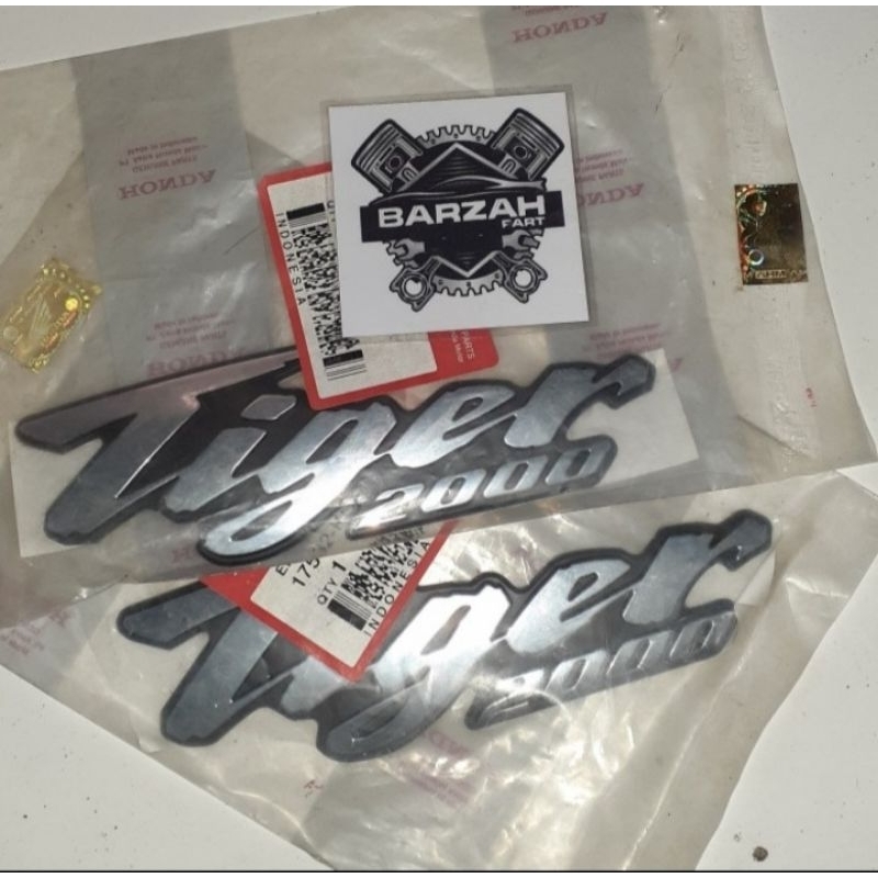 Jual emblem tangki logo tangki honda tiger lawas tiger lama tiger 2000 ...