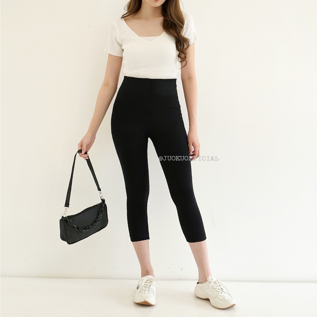 Jual Celana Legging HW Polos / Legging Hitam Premium / Legging HW ...