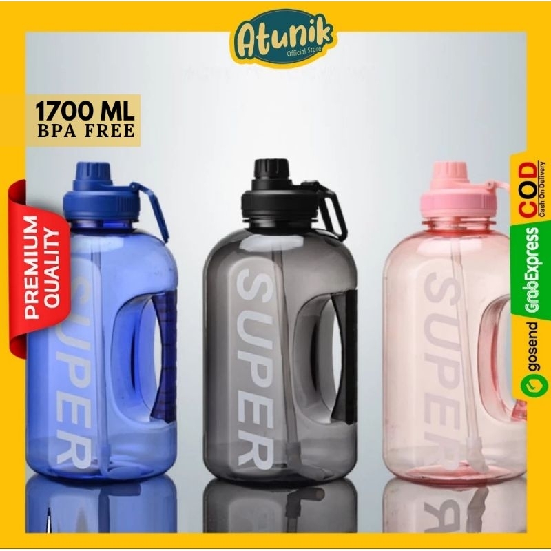 Jual [OBRAL] BOTOL MINUM SPORT BESAR 1700 ML JUMBO / BIG SPORT BOTTLE ...