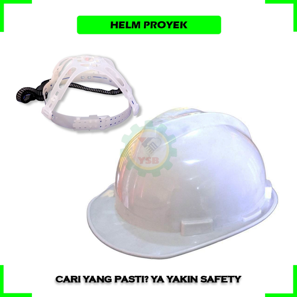 Jual Helm Proyek Safety Helmet Dalaman Inner Warna Putih Murah Biasa ...