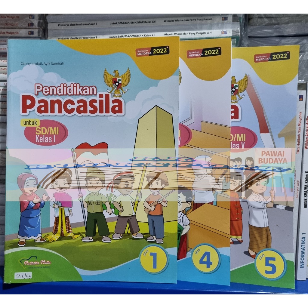Jual BUKU PENDIDIKAN PANCASILA SD KELAS 1/2/4/5/6 PUSTAKA MULIA MERDEKA ...