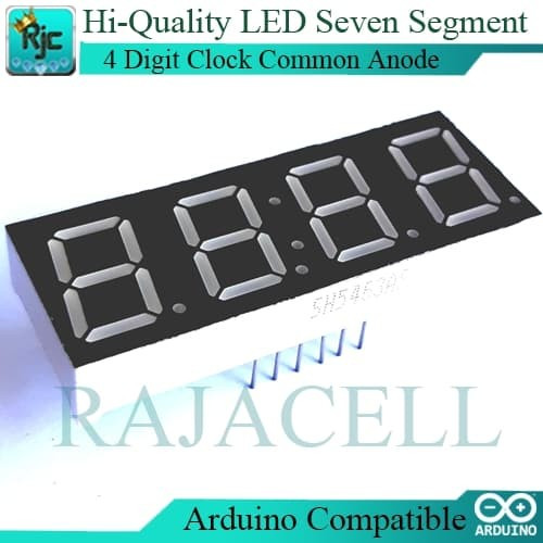 Jual CLOCK LED Seven Segment 7 segmen 0.56" inch Red Common Anode Merah ...